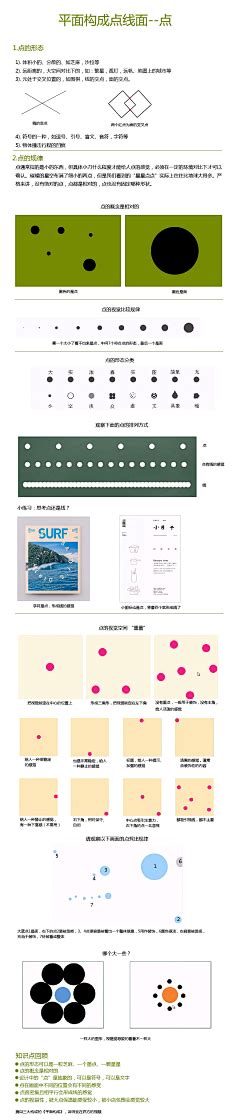 平面构成—点 花瓣网 陪你做生活的设计师 平面构成 点
