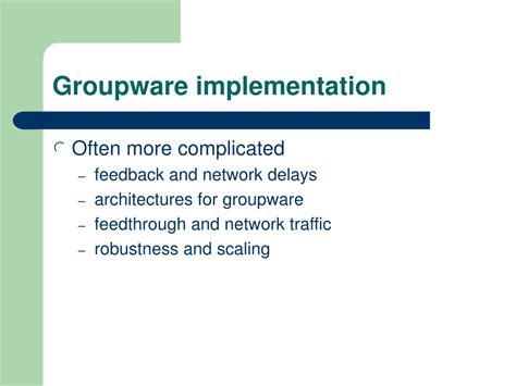 Ppt Groupware Powerpoint Presentation Free Download Id9569516