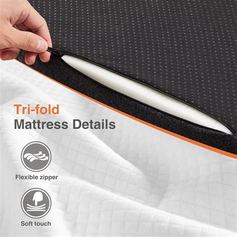 Sweetcrispy Folding Mattress 3 Inch Tri Fold Memory