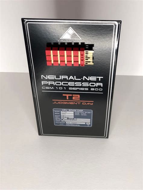 Terminator 2 T2 Cpu Brain Chip And Display Solid Metal Painted Chip