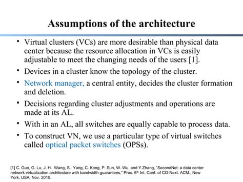 A Distributed Virtual Architecture For Data Centers Ppt