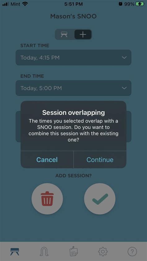 session overlapping bug r snoolife
