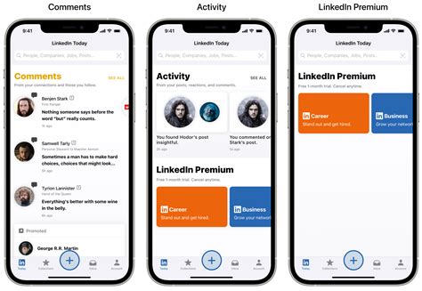 Linkedin Reimagining The Ios App Game Of Thrones Mash Up