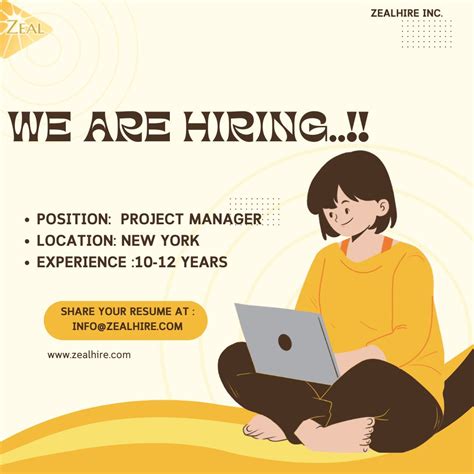 zealhire inc on linkedin position project manager location new york experience 10 12…