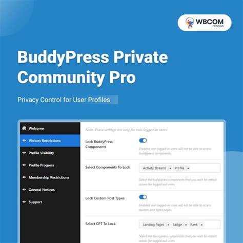 Wbcom Designs On Linkedin Buddypress Privacycontrol Wordpress Userprivacy Profileprotection