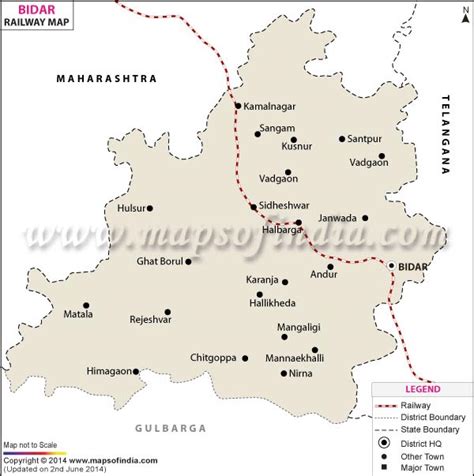 Bidar Railway Map