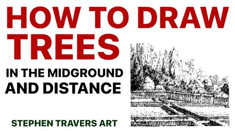 How To Draw Trees In The Mid Ground And Distance YouTube