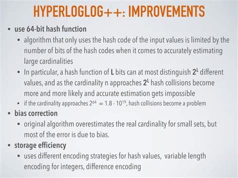 Probabilistic Data Structures Part Cardinality Ppt