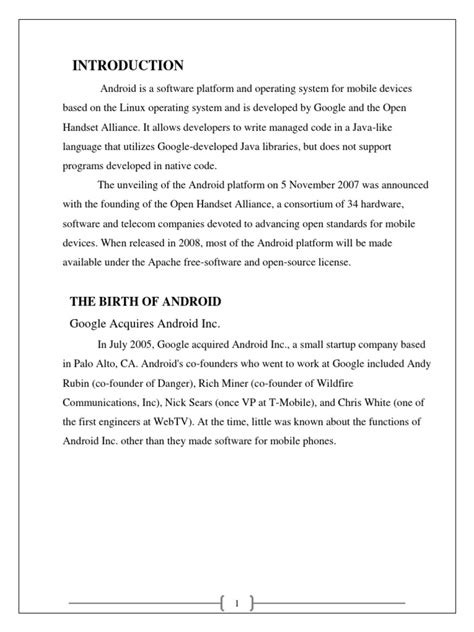 Project Report Final Pdf Android Operating System Mobile App