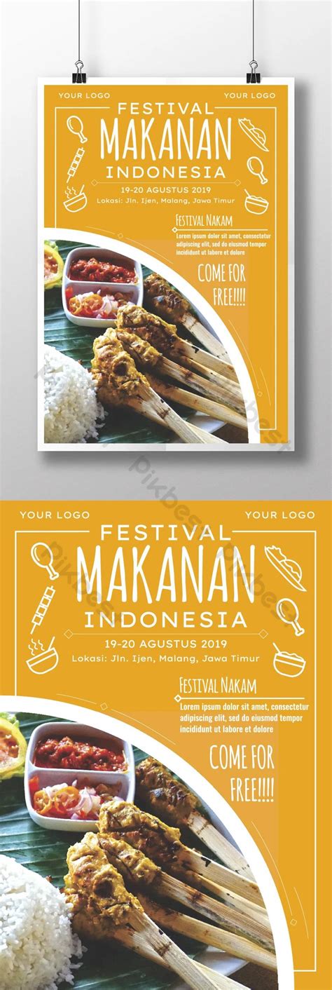 Template Desain Brosur Makanan Gratis Download Desain Kreatif Psd Pikbest