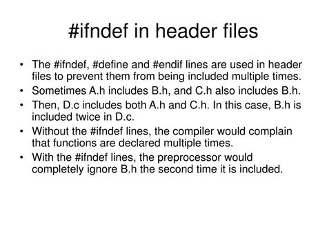 Ppt Header Files Preprocessor Powerpoint Presentation Free Download