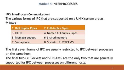 18cs56 Up Module 4 Ipcpptx Operating Systems Computer Software