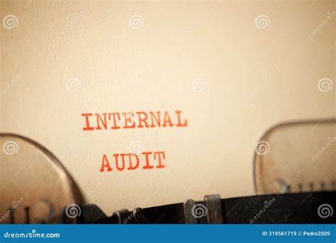 Internal Audit Phrase Stock Image Image Of Exam Paper 319561719
