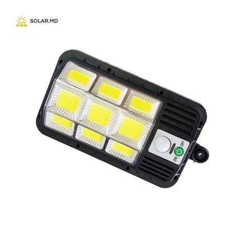 Уличный садовый фонарь 13 см с датчиком движения 9 Led Cob Solar Moldova