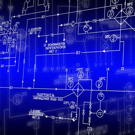 Lo Schema Di Ingegneria Fotografia Stock Immagine Di Automatizzato 17585812