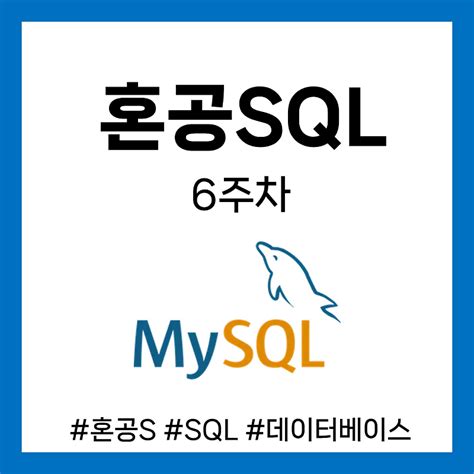 혼공s 6주차스토어드 프로시저