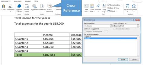 Use Bookmarks In Microsoft Word To Cross Reference A Formula Link Steve Chase Docs