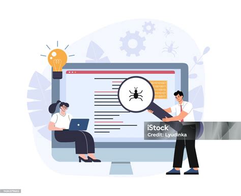 The Concept Of Finding Bugs In Software Stock Illustration Download