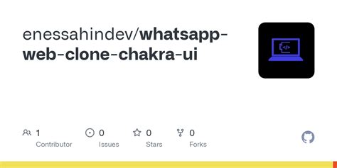 Github Enessahindevwhatsapp Web Clone Chakra Ui