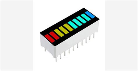 10 Segment 3 Color Bar Graph Digit Display