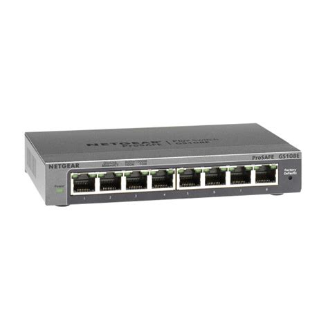 Bieden Netgear Gs108e 300pes Ethernet Hub With 8 Ports