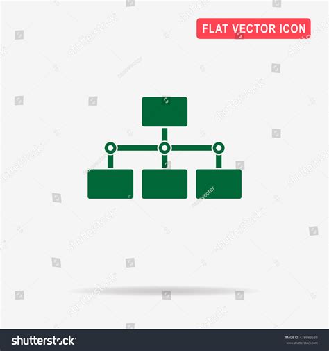 Flow Chart Diagram Icon Vector Concept Stock Vector Royalty Free 478683538 Shutterstock