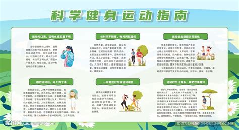 科学健身运动健康知识设计图 展板模板 广告设计 设计图库 昵图网