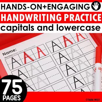 Alphabet Trace And Write Sheets Hands On Engaging TPT