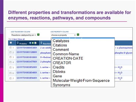 Ppt Introduction To The Plant Metabolic Network Data And Tools For Analysis And Discovery