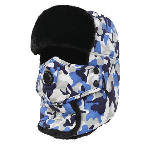 冬季骑车防风抗寒保暖加厚加绒雷锋帽男女士护耳帽百搭东北迷彩帽 虎窝淘