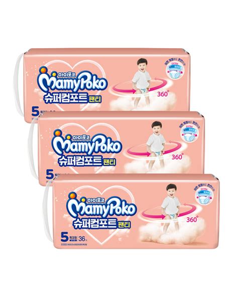마미포코 슈퍼컴포트 팬티형 기저귀 5단계 특대형 108p 남아