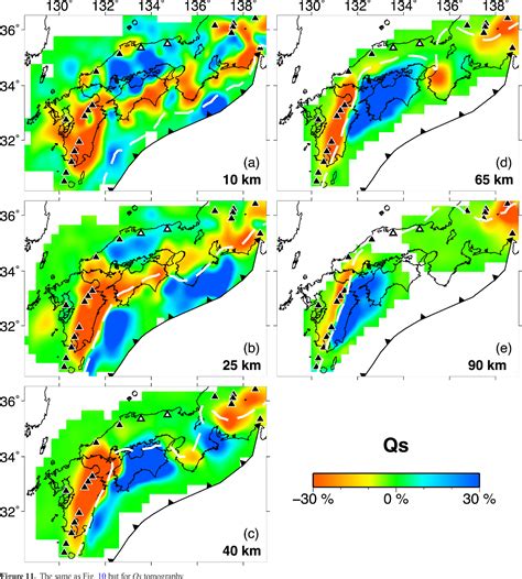 Figure 1 From Seismic Attenuation Tomography Of The Southwest Japan Arc