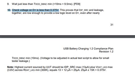 BQ Fail At BC Test Item Data Contact Detect Test With Current Source Interface