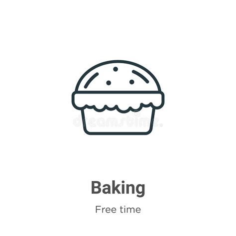 Outline Baking Vector Icon Isolated Black Simple Line Element Illustration From Hobbies Concept