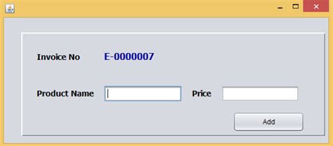 Invoice No Generating Using Java And Mysql Tutusfunny