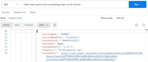 Mysonicwall Api Reference Guide