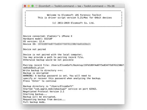 Elcomsoft IOS Forensic Toolkit SUMURI