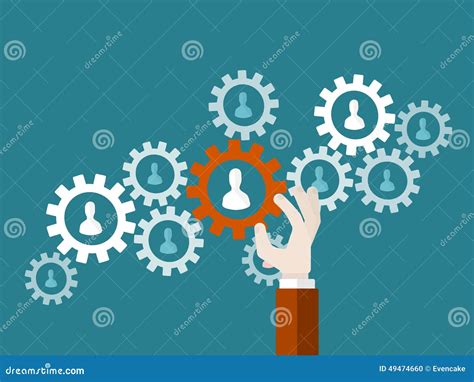 Teamwork Stock Vector Illustration Of Teamwork Cogwheel 49474660