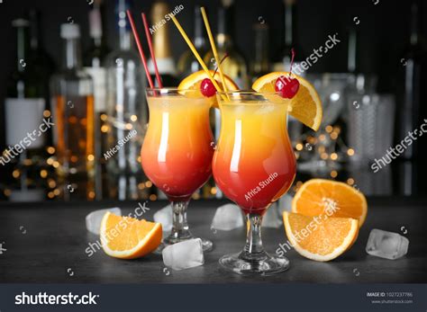 Bar Counter Glasses Cocktail Sex On Stock Photo Shutterstock