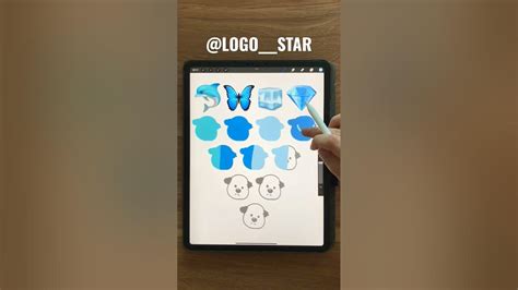 🐬🦋🧊💎이모티콘 파레트 만들기 Satisfyingart Procreateart Youtube