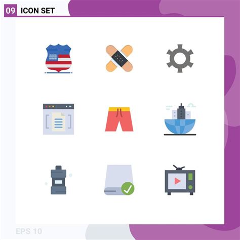 9 User Interface Flat Color Pack Of Modern Signs And Symbols Of 9 User Interface Flat Color Pack Of Modern Signs And Symbols Of
