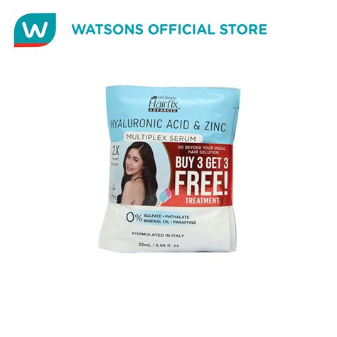 Hairfix Hyaluronic And Zinc Treatment Multiplex Serum 20mlx6pcs Shopee