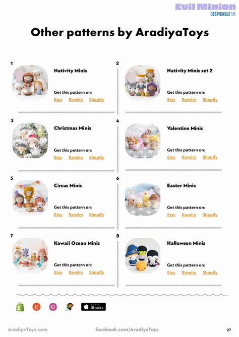 Evil Minion Despicable Me Evil Minion Despicable Me Crochet Pattern