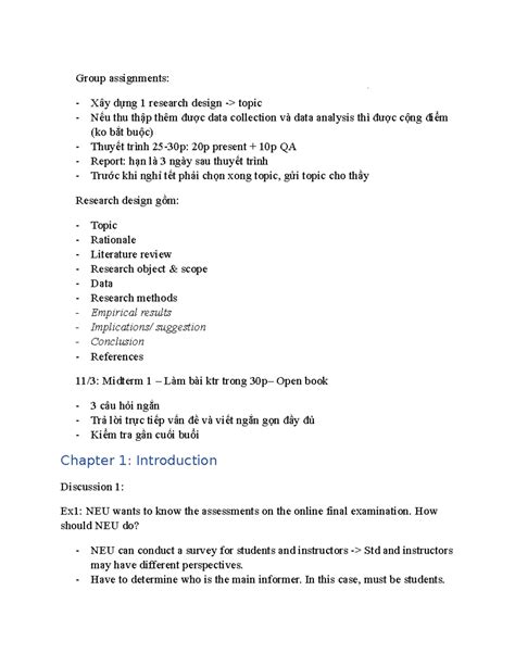Social economics research methods Group assignments Xây dựng 1