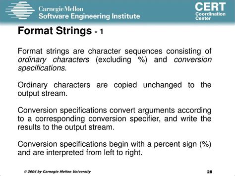 Ppt Formatted Output Secure Coding In C And C Robert C Seacord Powerpoint Presentation Id
