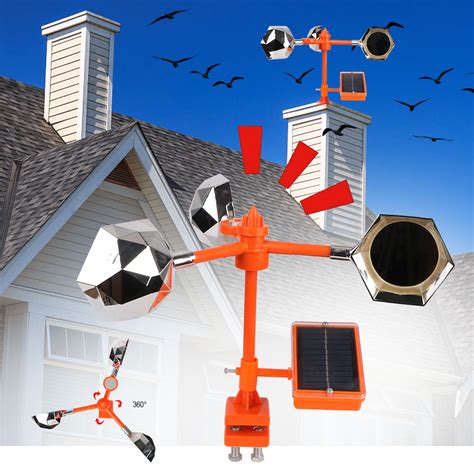 Solar Reflective Bird Repeller Voice Bird Repellent Driving Device For