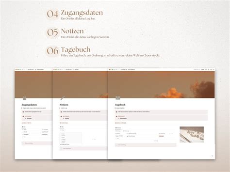 Notion Template Digitaler Lebensplaner Deutsch All In One Etsy De