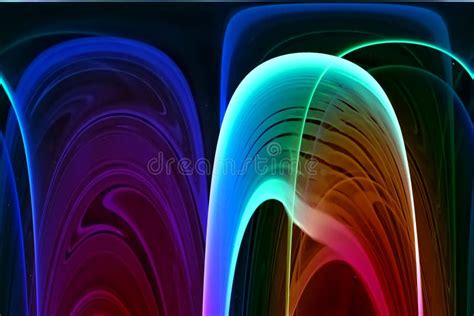 Fantasy Effect Shine Dynamic Flame Power Sparkle Imagination Fractal Glowing Futuristic Stock