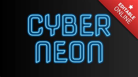Blue Neon Text Text Effect Generator