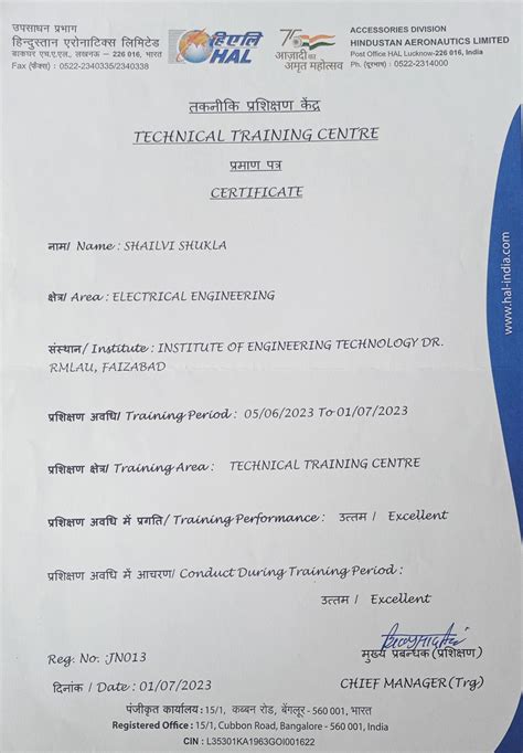 Internshipcompletion Aeronauticalengineering Professionalgrowth